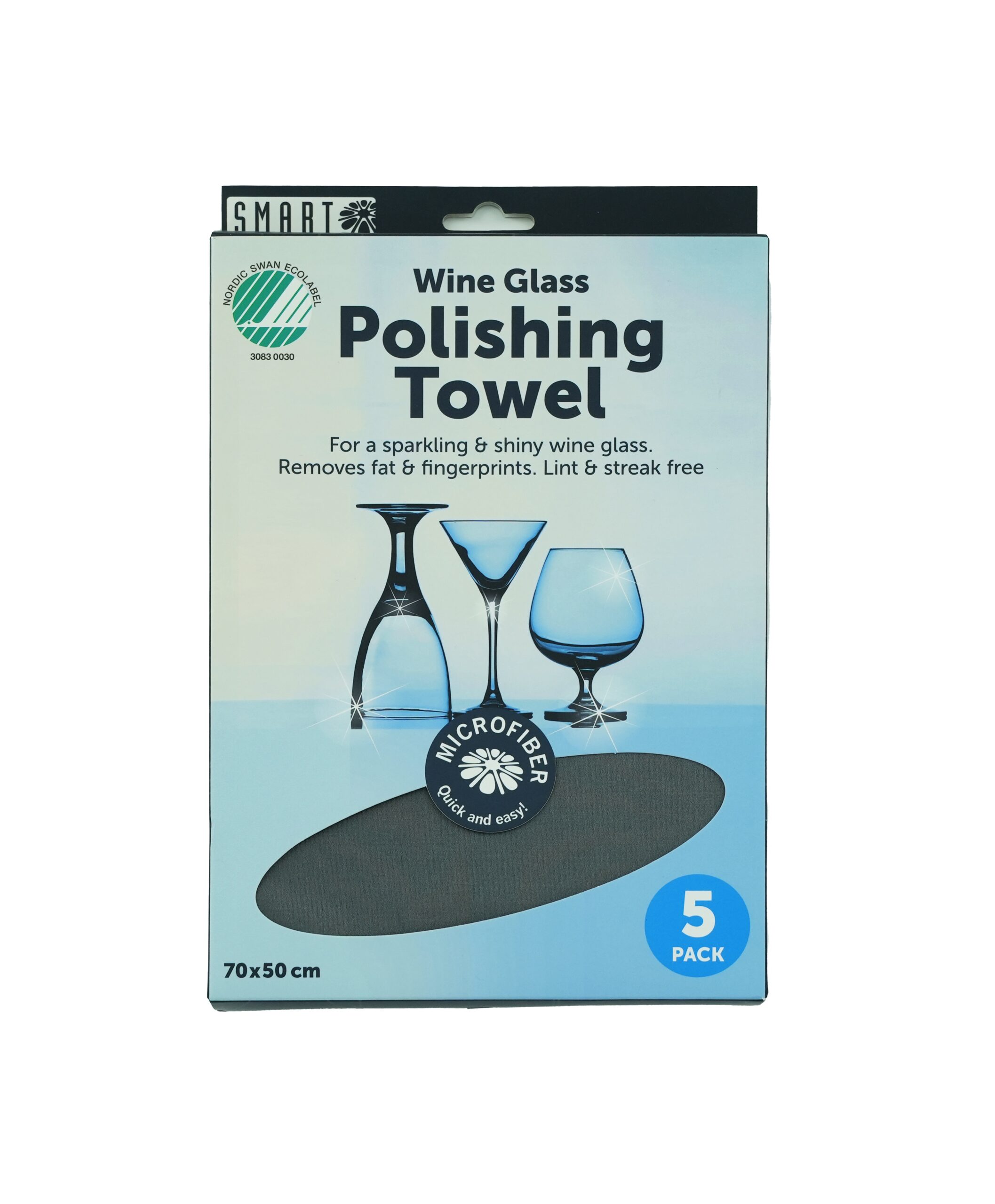Polerduk vinglas 5-pack - Smart Microfiber